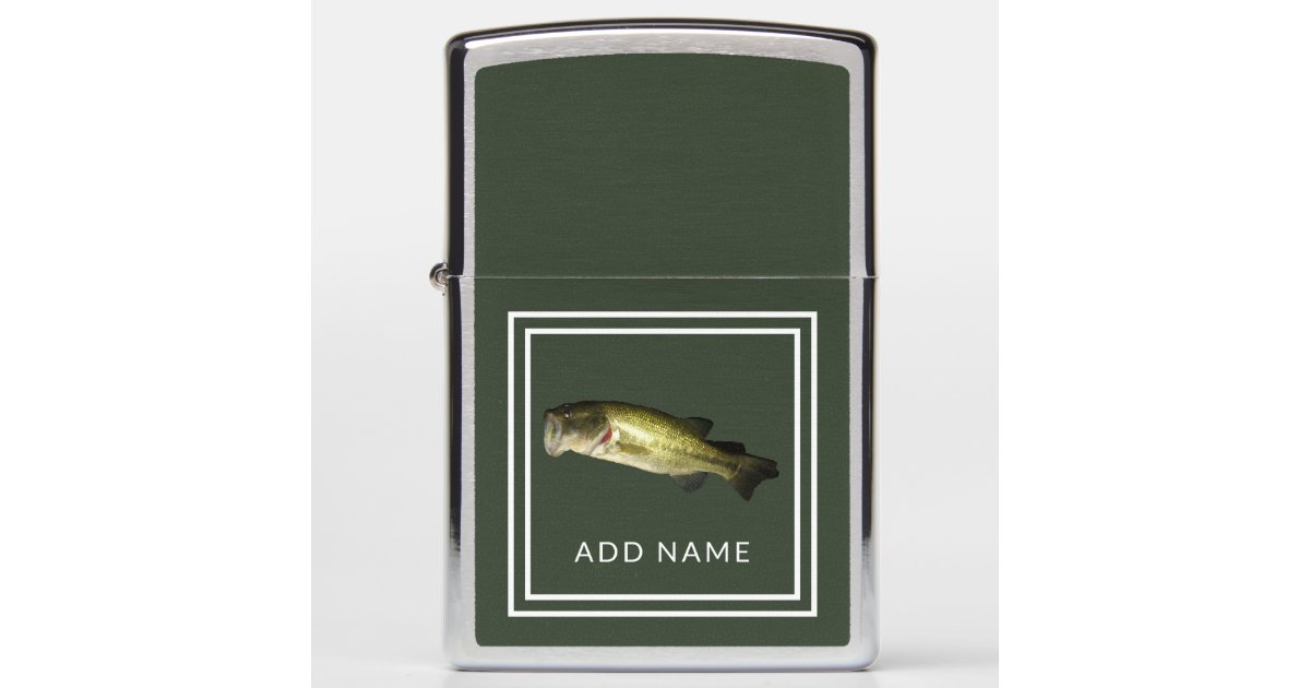 Personalized Bass Fish Zippo Lighter | Zazzle
