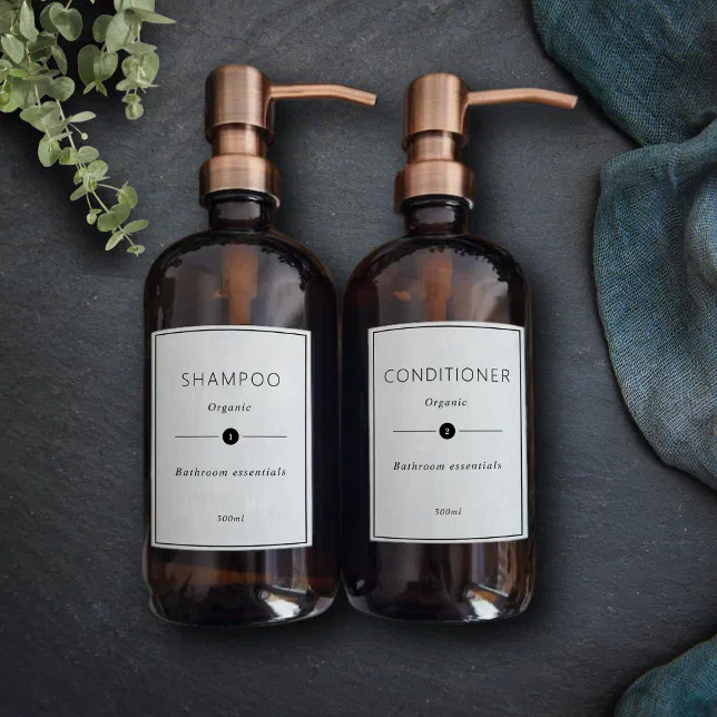 Personalized bathroom waterproof label | Zazzle