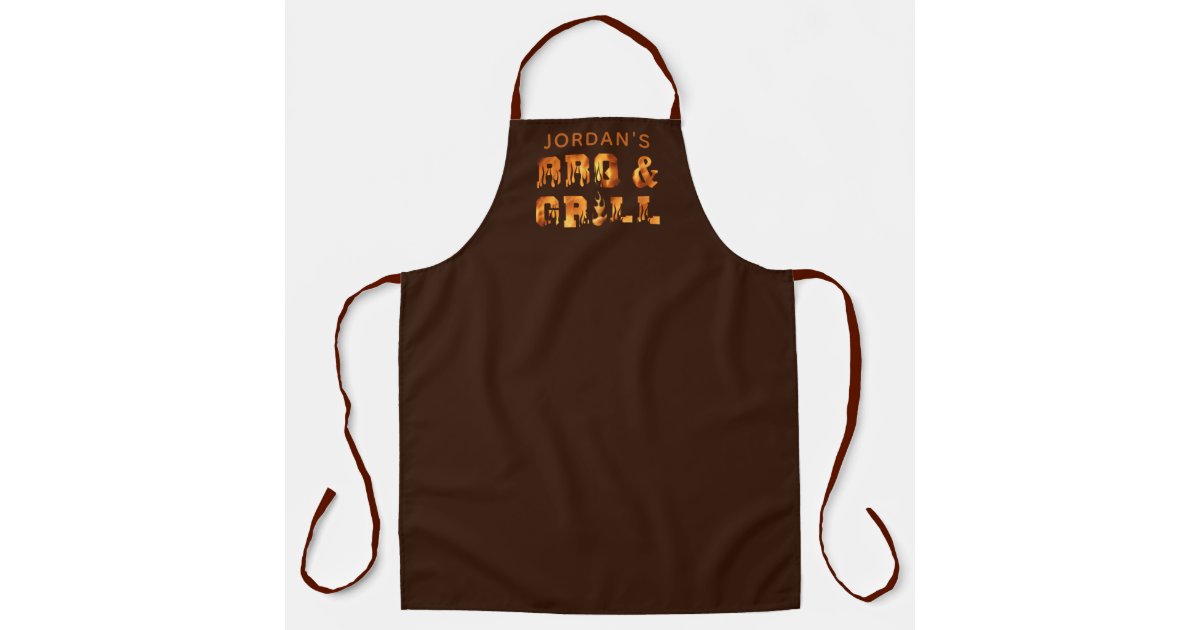 Personalized BBQ & GRILL Apron | Zazzle