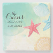 Personalized Beach House Coasters | Zazzle