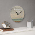 Personalized Beach House Seaside Wall Clock | Zazzle