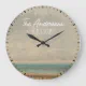 Personalized Beach House Seaside Wall Clock | Zazzle