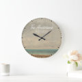 Personalized Beach House Seaside Wall Clock | Zazzle