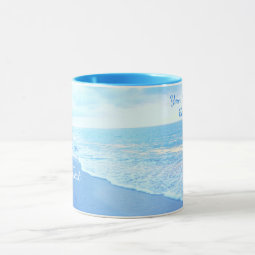 Personalized Beach Mugs with Gorgeous Beach Sunset | Zazzle