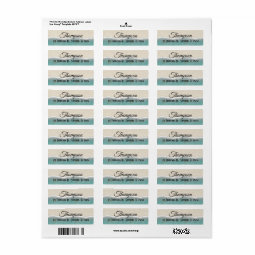Personalized Beach Return Address Label | Zazzle