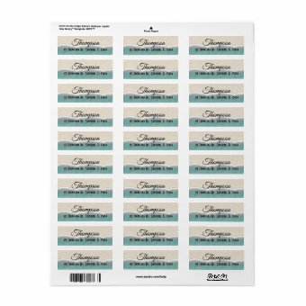 Personalized Beach Return Address Label | Zazzle