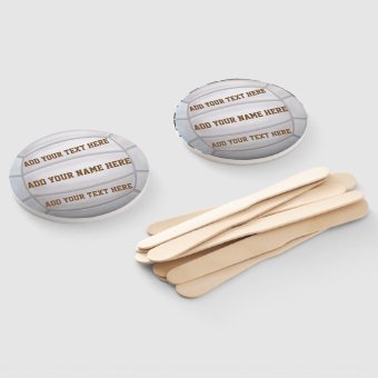 Personalized Beach Volleyball Hand Fan | Zazzle