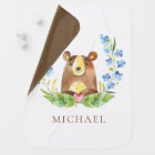 Cute Woodland Forest Animal Receiving Blanket | Zazzle.com