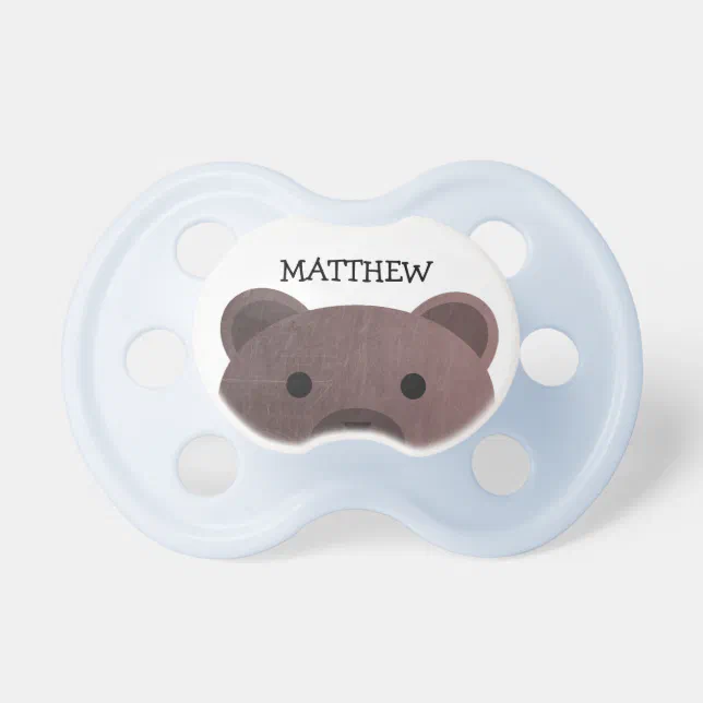 Personalized Bear Pacifier | Zazzle