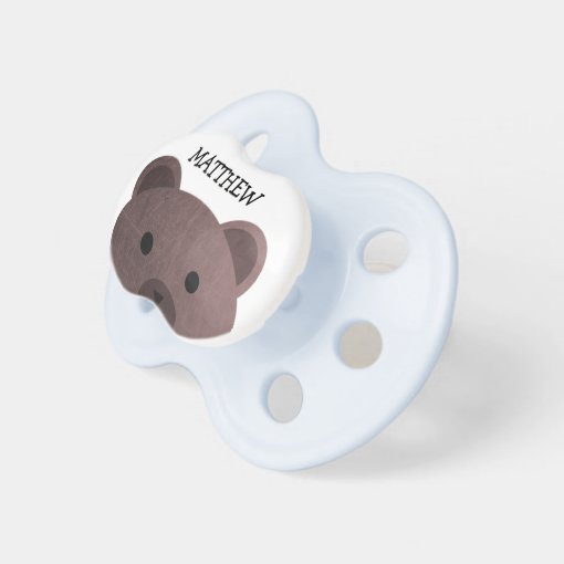 Personalized Bear Pacifier | Zazzle