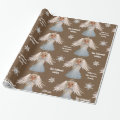 Personalized Beautiful Angel Wrapping Paper | Zazzle