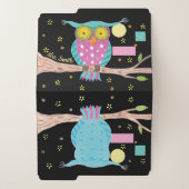Personalized beautiful owl teacher file folders | Zazzle