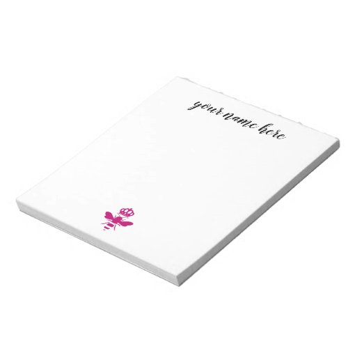 Personalized Bee Notepad | Zazzle