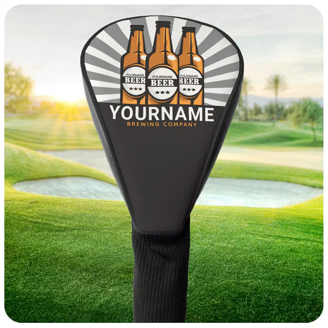 Personalized Beer Bottle Craft Brewing Company Golf Head Cover | Zazzle