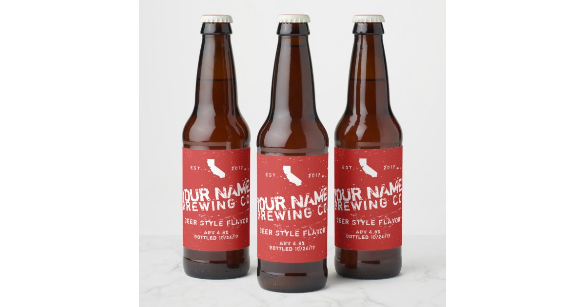 Personalized Beer Label Stickers | Zazzle