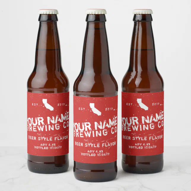 Personalized Beer Label Stickers | Zazzle