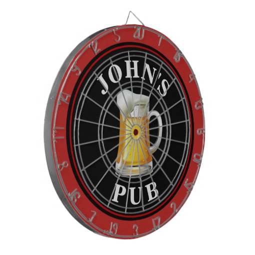 Personalized Beer Pub Dart Board | Zazzle