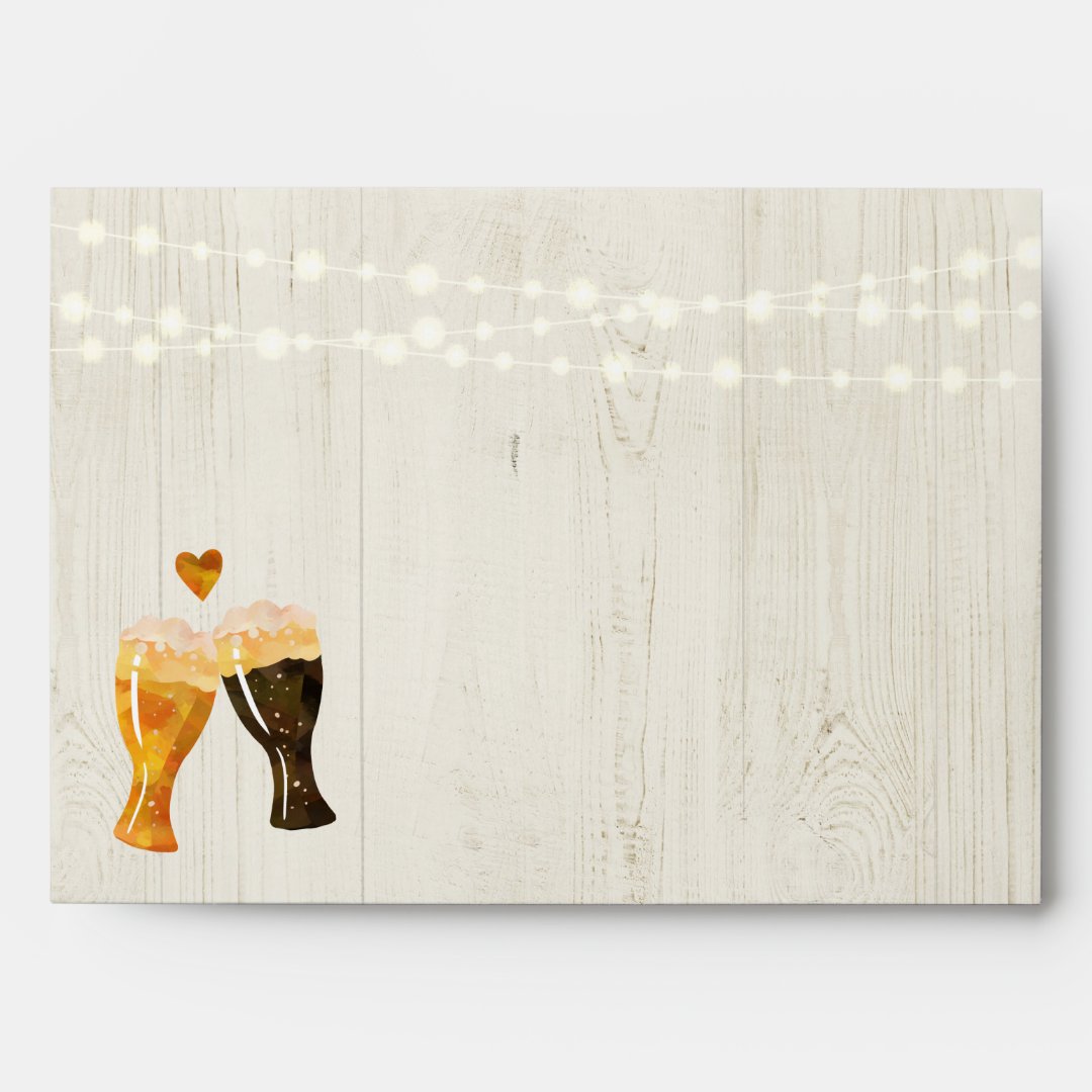Personalized Beer Toast Brewery Envelope | Zazzle