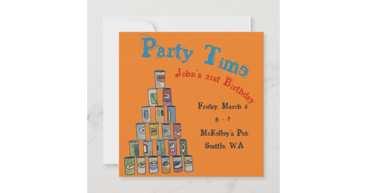 Personalized Beer Tower card | Zazzle