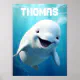 Personalized Beluga Whale Blue Green Arctic Ocean Poster | Zazzle
