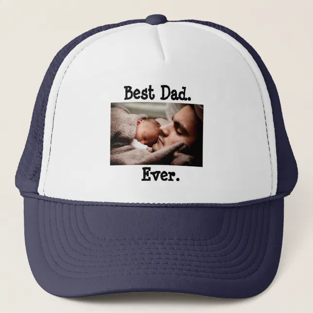 Personalized Best Dad Ever, Baseball Cap | Zazzle