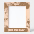 Personalized Best Dad Ever Fathers Day Gift Wooden Engraved Frames | Zazzle