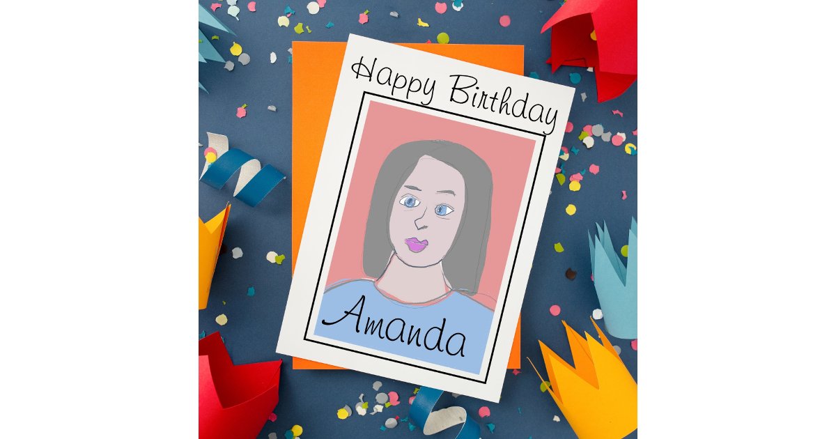 Personalized Best Friend Avatar Birthday Card | Zazzle
