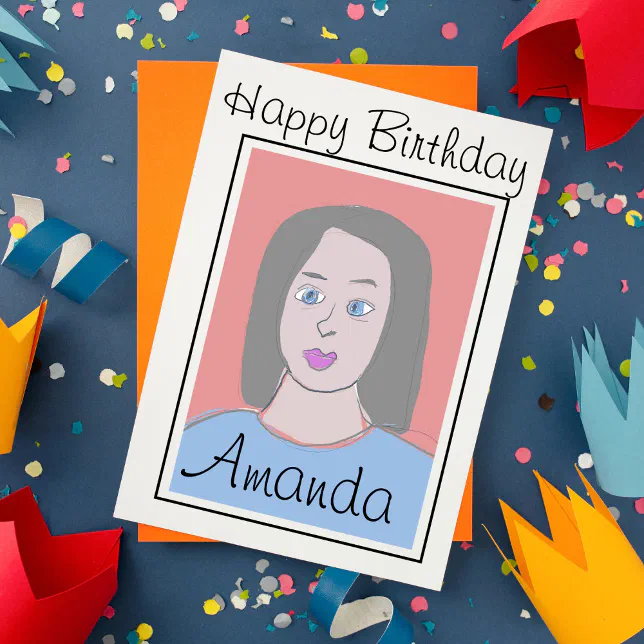 Personalized Best Friend Avatar Birthday Card | Zazzle