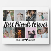 Personalized Best Friend Gift Photo Grid Collage Plaque | Zazzle