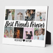 Personalized Best Friend Gift Photo Grid Collage Plaque | Zazzle