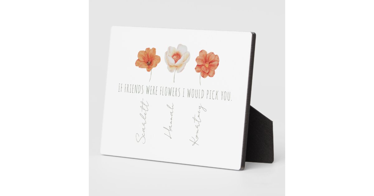 Personalized Best Friends Plaque | Zazzle