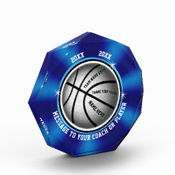 Personalized Best Gift for Basketball Coach Awards | Zazzle