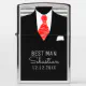 Personalized Best Man Suit and Red Tie Zippo Lighter | Zazzle