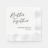 Personalized Better Together Wedding Napkins | Zazzle