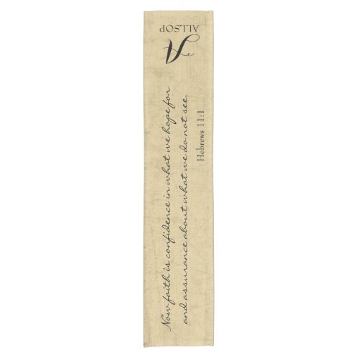 Personalized Bible Verse Table Runner | Zazzle