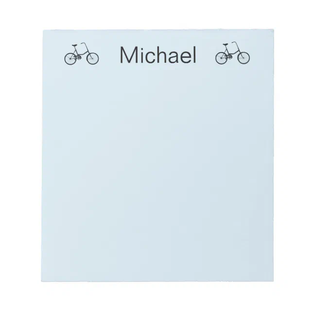 Personalized Bicycle Notepad | Zazzle