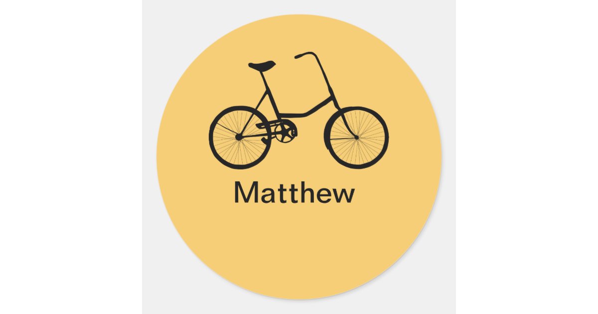 Personalized Bicycle Stickers | Zazzle