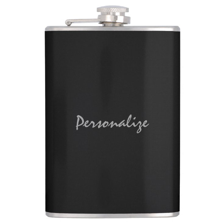 Personalized big extra large 8 oz. flask | Zazzle
