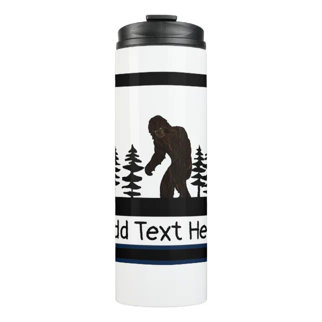Personalized Big Foot Sasquatch Yeti Swamp Ape Thermal Tumbler | Zazzle