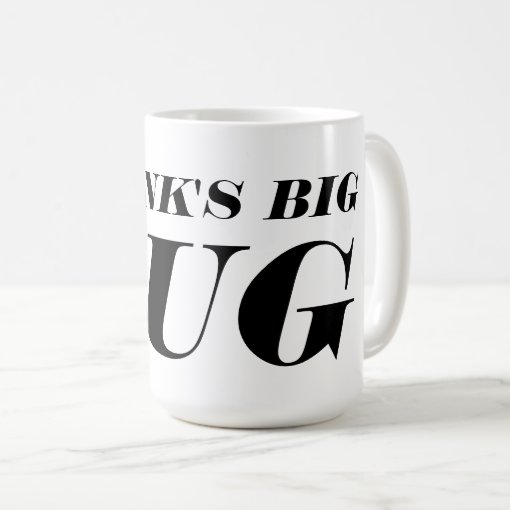 Personalized big giant jumbo XL coffee mug | Zazzle