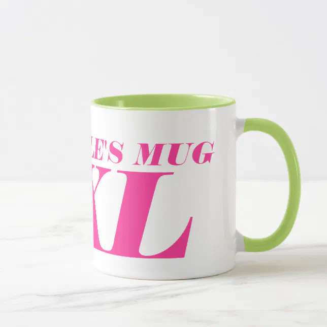 Personalized big giant jumbo XL large coffee mug | Zazzle