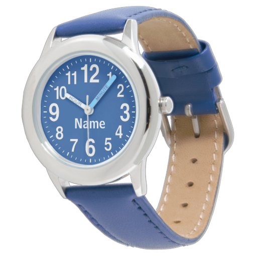 Personalized Big Number Watches for Kids | Zazzle