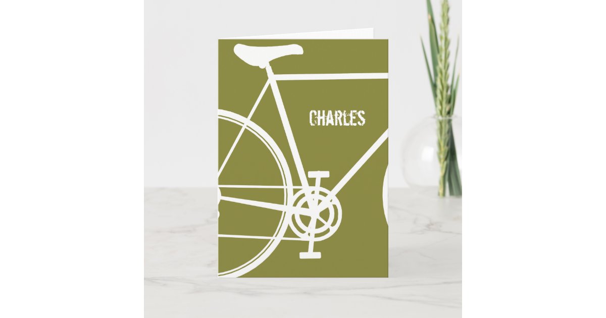 Personalized Bike note cards | Zazzle