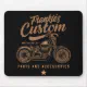 Personalized Biker Custom Bobber Motorcycle Garage Mouse Pad | Zazzle