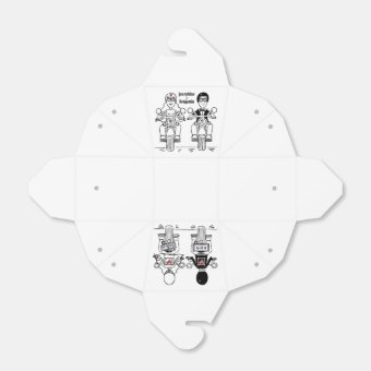 Personalized Biker Motorcycle Wedding Favor Box | Zazzle