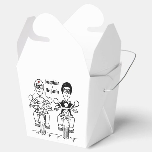 Personalized Biker Motorcycle Wedding Favor Box | Zazzle