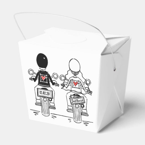 Personalized Biker Motorcycle Wedding Favor Box | Zazzle