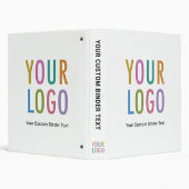 Personalized Binder for Business with Company Logo | Zazzle