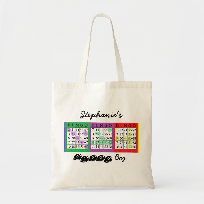 Personalized BINGO Cards Bingo Tote Bag | Zazzle.com