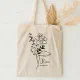 Personalized Birth Month Flower July Boho Tote Bag | Zazzle